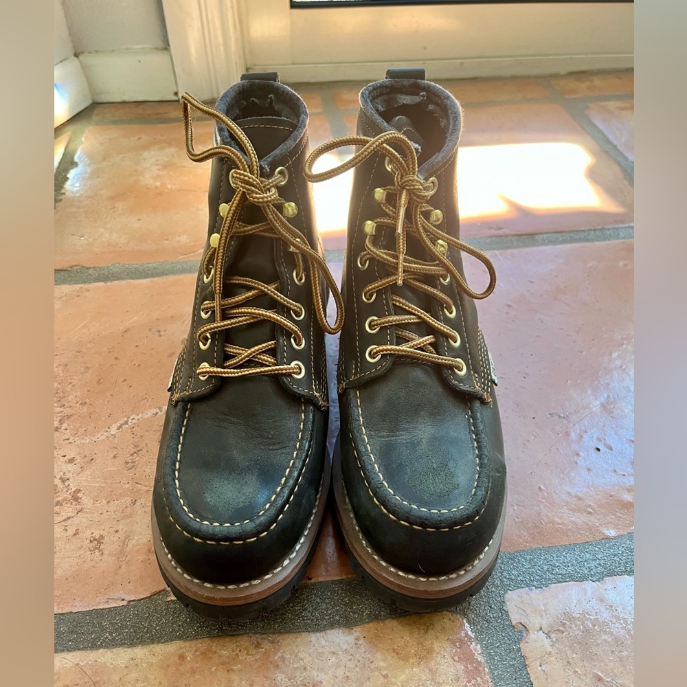 Vintage Mens German Army Trainers Gat Tank Leather Wo… - Gem